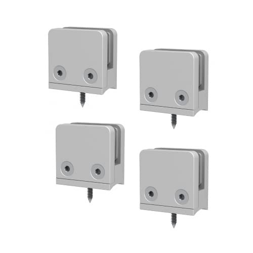 Square Glass Clamp, Glass Railing Spigot, Glass Bracket Holder, Silver ...