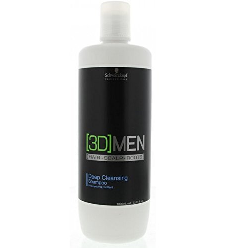 Schwarzkopf 3D Men Deep Cleansing Shampoo 1 Litre: Amazon.co.uk: Beauty