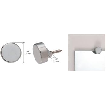 Amazon.com: CRL Brushed Nickel Round Mirror Clips - Set: Home & Kitchen