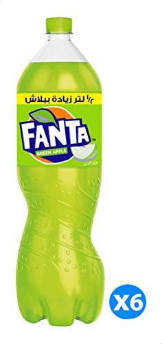 Fanta Green Apple Soft Drink, 6 Bottles - 2.45 Liters price in Egypt ...