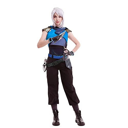 Valorant Jett Cosplay Costume Women Halloween Outfits Full Set in ...