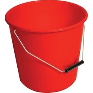 Round Plastic Buckets Colour: red. Capacity: 10 Litre.: Amazon.co.uk ...