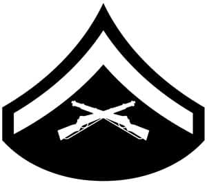 Amazon.com: Military, USMC Rank, Lance Corporal, Vinyl Car Decal ...