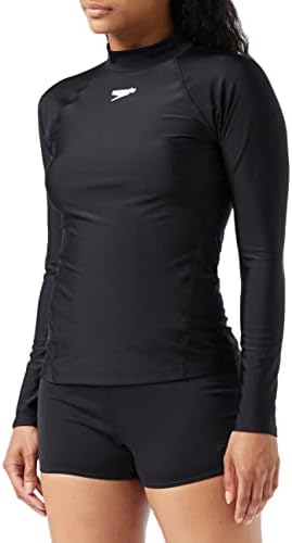Speedo Women's Long Sleeve Rash Top Rash Guard Shirt price in Saudi ...