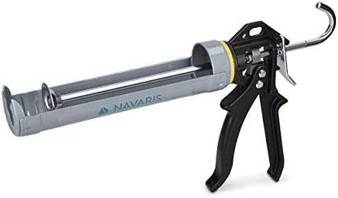 Navaris Caulking Gun - 9 Inch Sealant Gun for 10oz Cartridge Tube ...