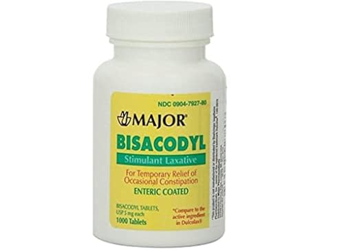 Bisacodyl 5MG Generic for Dulcolax Laxative Coated Tablets 2 Bottles of ...