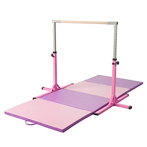 HYD-Parts Adjustable Kip Bar Fitness Gymnastics Training Bar with Gym ...