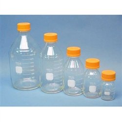 Pyrex Media Bottles, 5, 000mL with GL-45 Screw Cap: Science Lab Media ...