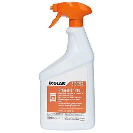 Ecolab Greaselift RTU Non-Caustic Degreaser - 32 FL OZ Spray Bottle ...