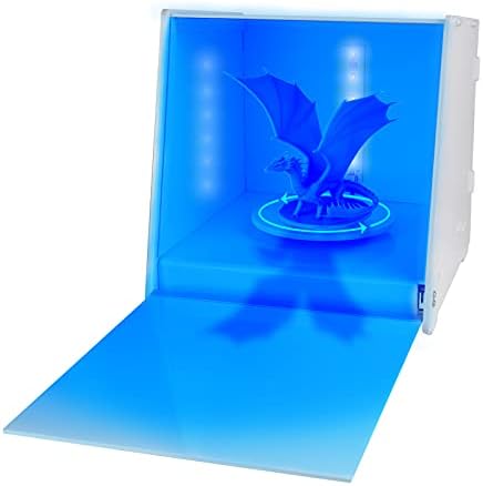 UV Curing Box Resin Curing Light Box with 360 Angle Rotating Turntable ...