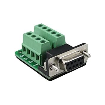 Amazon.com: DB9 Breakout Connector RS232 Serial 9 Pin Connector Db9 Terminal Female with Screw ...