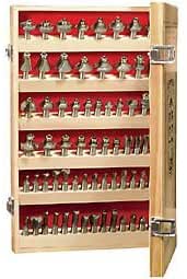 MLCS Router Bit Storage Cabinet for 1/2" Shank Bits - Edge Treatment ...