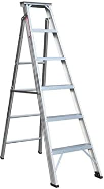 Zamil dual purpose heavy duty foldable extension aluminum ladder 6 step ...
