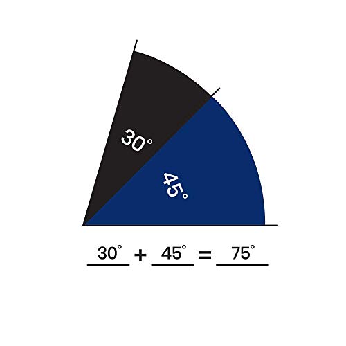 hand2mind Plastic Rainbow Angle Circles for Kids, 7 Different Angles ...