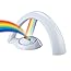 Magical Rainbow Projector Light - Projects a large beautiful rainbow ...