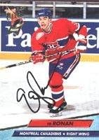 Ed Ronan Montreal Canadiens 1993 Fleer Ultra Rookie Autographed Card ...