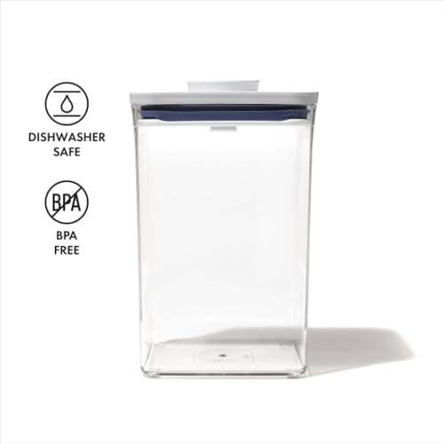 OXO Good Grips POP Container - Airtight Food Storage - Big Square Medium 4.4 Qt Ideal for 5lbs ...