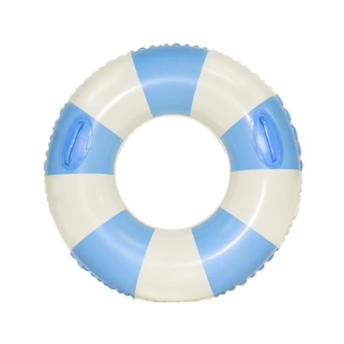 Large Swim Ring with Handles for Kids Adults,35 Inch Classic Striped ...
