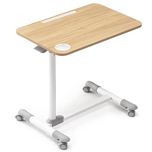 ETHU Overbed Table with Wheels, Rolling Tray Table, Hospital Bed Table ...