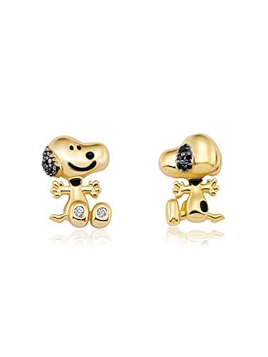 Peanuts By Crislu Snoopy Front/Back Earrings - Gold color in Kenya | Whizz