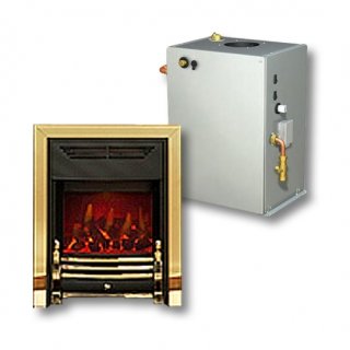 Baxi Bermuda HE BBU Boiler & Valor Dimension Lyrica Electric Fire ...