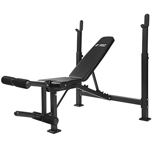 Day 1 Fitness Olympic Weight Bench with Leg Developer Attachment for ...