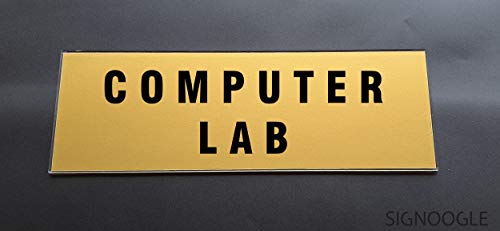 Buy SIGNOOGLE Computer Lab Acrylic Sign Display Office Sign Board for ...