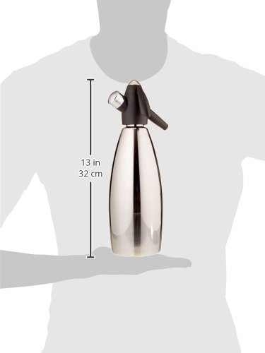 iSi North America Stainless Steel Soda Siphon, 1 Quart, Stainless ...