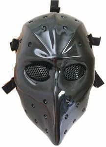 Amazon.com : HEAT BLACK AIRSOFT HOCKEY GOGGLE MASK,Airsoft Hockey mask ...