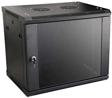 XForm 12U Wall Mount Server Rack Cabinet with 1pc Toughened Glass Front ...
