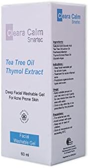 Cleara Calm Gel Tea Tree Oil Lemon Oil Deep Cleansing Facial Acne ...