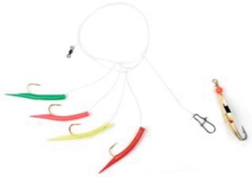 Clarkspoon MT-00RBMS Mackerel Tree Rig, 2-Inch Blade, Gold Finish ...