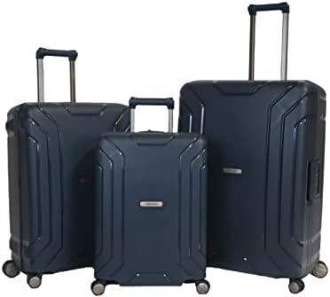 Track Unbreakable Hard Side Suitcase Luggage Sets Lightweight Travel ...