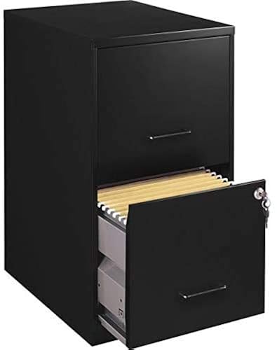 HYLY File Cabinet 2 Drawer Mobile File Cabinet,Metal Square Filing ...