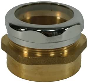 Jones Stephens 1-1/2" MIP x 1-1/2" OD Waste Connector w/Poly Washer ...