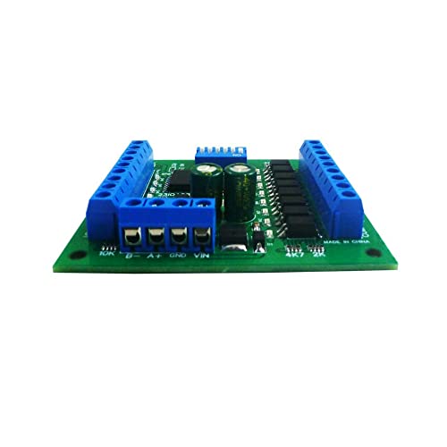 Eletechsup 8CH RS485 NPN Input Output Port Remote Control Switch PLC IO Expansion Board DIN35 ...