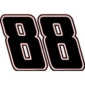 Amazon.com: #88 DALE EARNHARDT JR - Vinyl Decal Sticker 5" BLACK ...