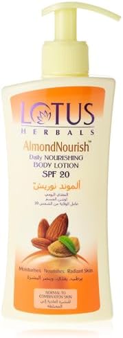 LotUS Herbals Almondnourish Daily Nourishing Body Lotion Spf 20, White ...