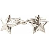 Amazon.com: Lucky Silver Four Leaf Clover Cufflinks Cuff Links ...