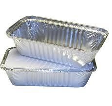 Deli Supplies 500x Aluminium Foil Containers & Lids Size 6A Trays Tray ...
