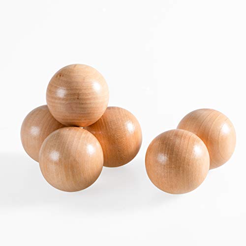 MerryHeart Montessori Natural Wooden Balls, Wooden Ball Toys for ...