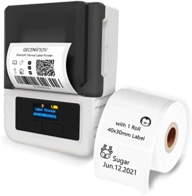 Portable Bluetooth Label Maker Sticker Printer Machine, Handheld ...
