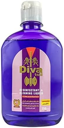 Diva toll liquid multi purpose cleaner with lavender scent , 250 ml ...