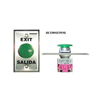 Amazon.com: Seco-Larm Enforcer Mushroom Button Push-to-Exit Plate ...