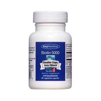 Amazon.com: Allergy Research Group -Biotin 5000 mcg 60 caps: Health ...