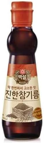 CJ Sesame Oil , Savory Taste & Well preserved , Ideal for Stir Fry & Seasoning , Rich Deep ...