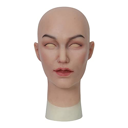 Roanyer Silicone Mask Crossdresser Face Mask Realistic Female Mask ...