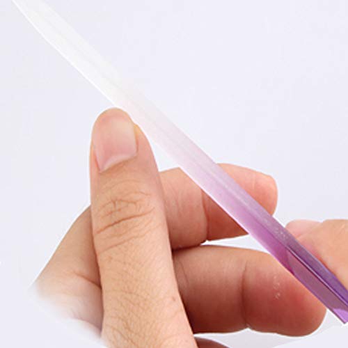 Crystal Nail File with Case, FushoP glass nail file set fine nail ...