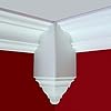 A la Maison Ceilings cm-ICB Crown Molding Inside Corner Block, White 4 ...