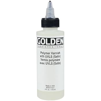 Golden 8 Oz Polymer Varnish Satin W/Uvls - Household Varnishes - Amazon.com